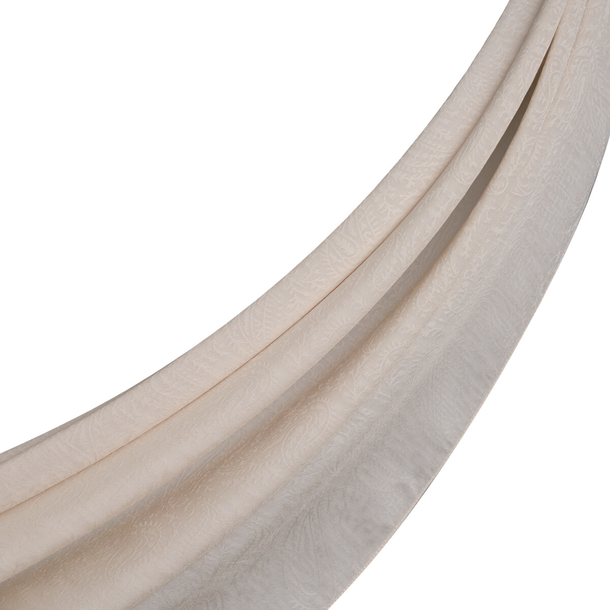 All Seasons Cream Print Monogram Scarf | Ipekevi