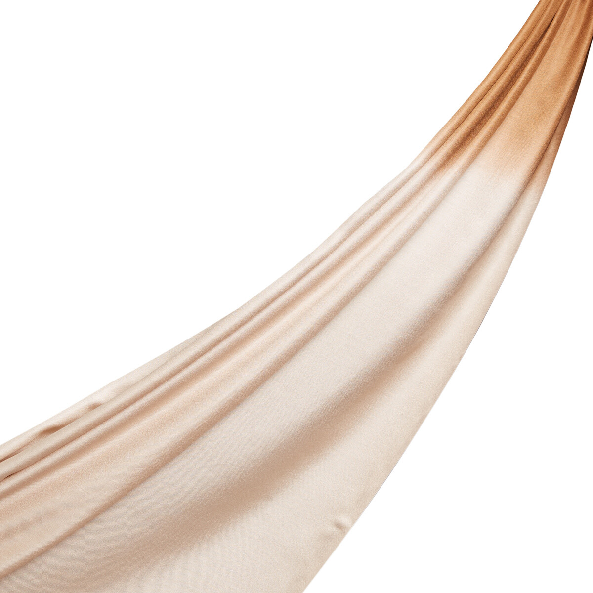 Brown Gradient Silk Scarf | Ipekekvi
