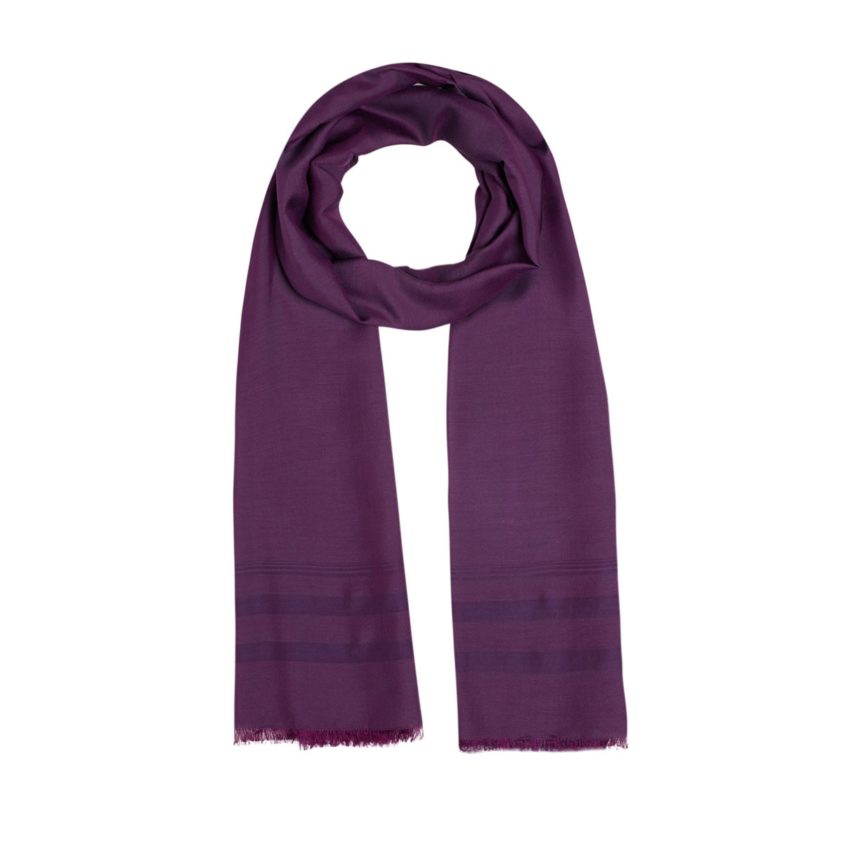 Elegant Purple Pyramid Modal Silk Scarf | Ipekevi