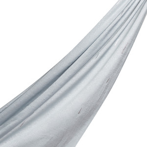 Ice Blue Metallic Dotted Cotton Silk Scarf | Ipekevi