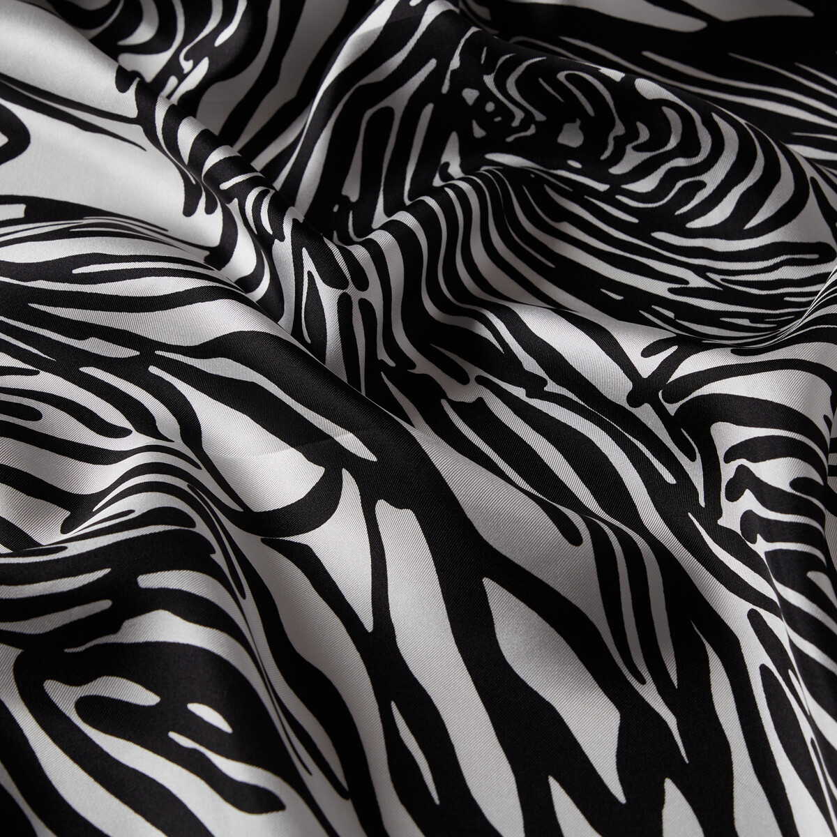 Zebra Print Silk Twill Scarf | Ipekevi